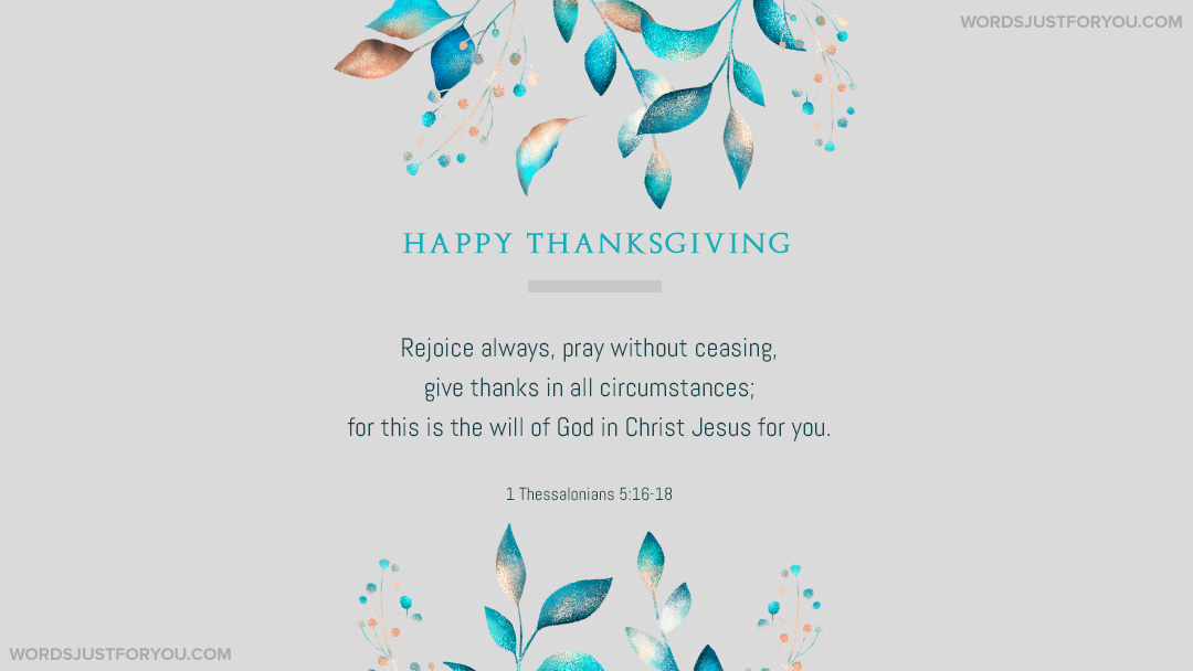 Thanksgiving Bible Verses » WordsJustforYou.com - Original Creative ...