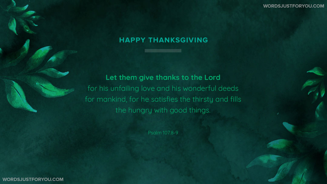 Thanksgiving Bible Verses » WordsJustforYou.com - Original Creative ...