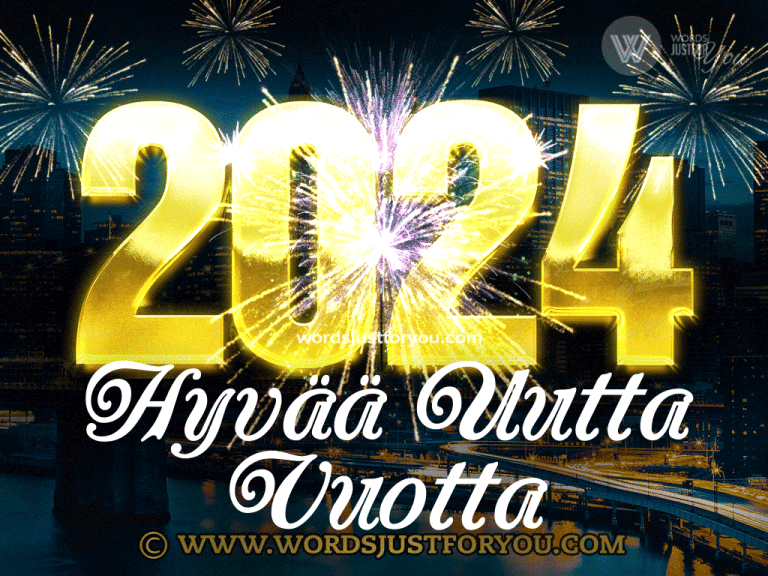 2024 Hyvää Uutta Vuotta » WordsJustforYou.com - Original Creative ...