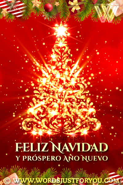 Feliz Navidad Y Próspero Año Nuevo Gif » WordsJustforYou.com - Original ...