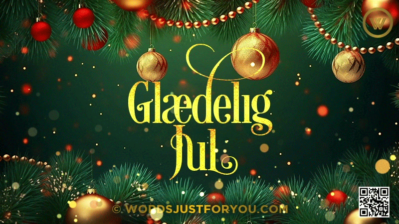 Glædelig Jul » WordsJustforYou.com - Original Creative Animated GIFs