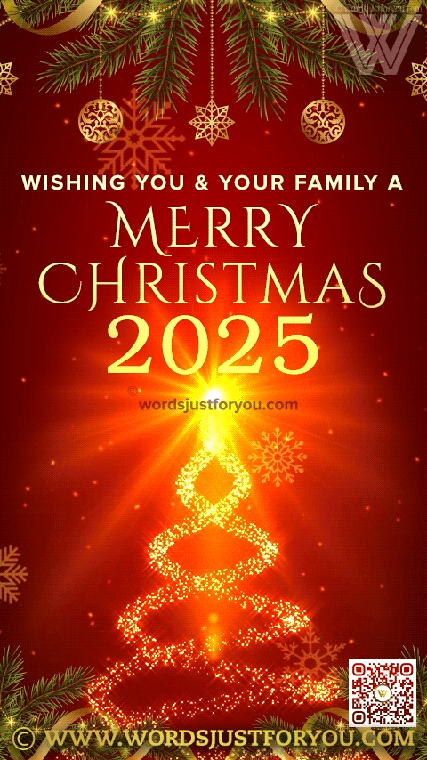 Merry Christmas Wishes 2025 » WordsJustforYou.com - Original Creative ...