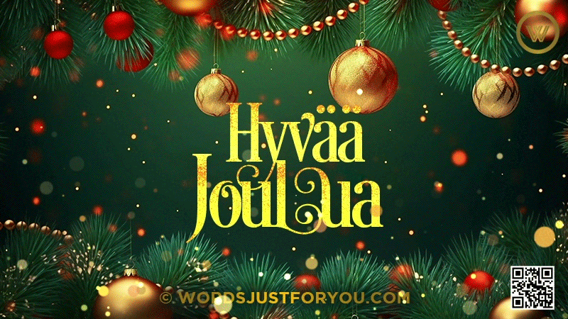 Hyvää Joulua » WordsJustforYou.com - Original Creative Animated GIFs