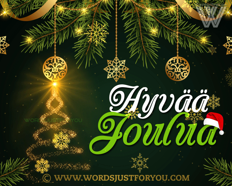 Hyvää Joulua Ja Onnellista Uutta Vuotta » WordsJustforYou.com ...