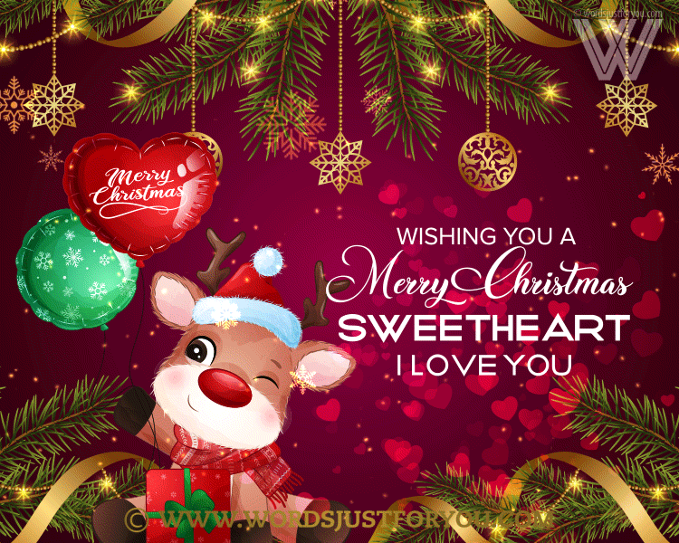 Merry Christmas Sweetheart » WordsJustforYou.com - Original Creative ...