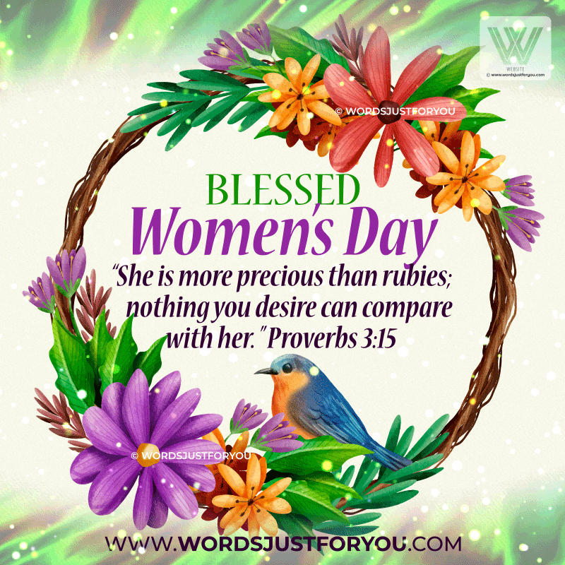 Blessed Women's Day GIF Wishes » WordsJustforYou.com - Original ...
