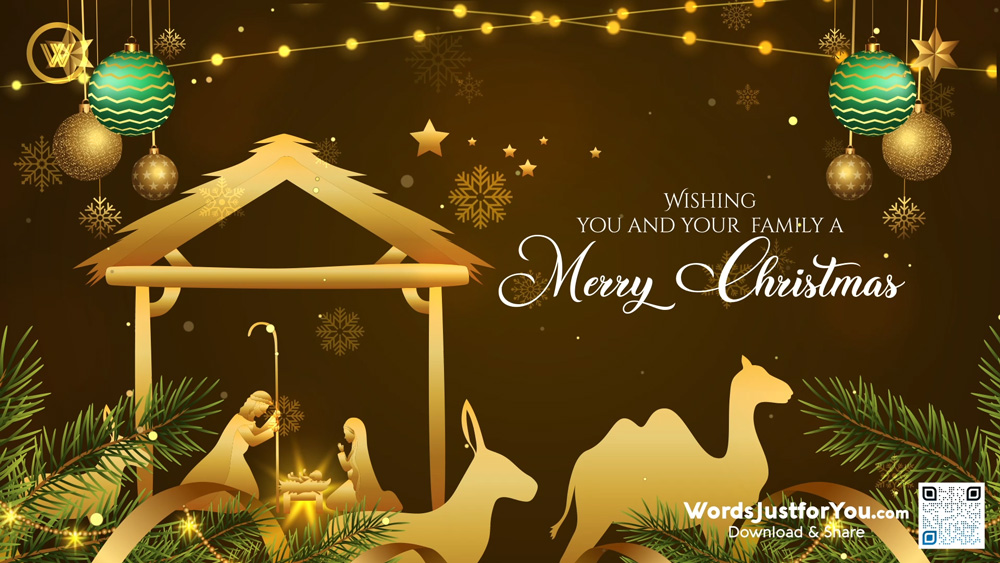 Blessed Merry Christmas Greetings Video With Sound - Free To Share ...
