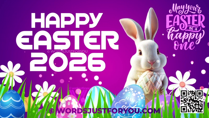 Happy Easter 2026 GIF » WordsJustforYou.com - Original Creative ...